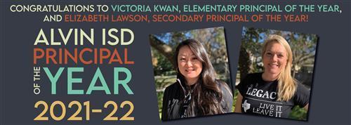 Alvin ISD names 2022 Elementary and Secondary Principals of the Year ...