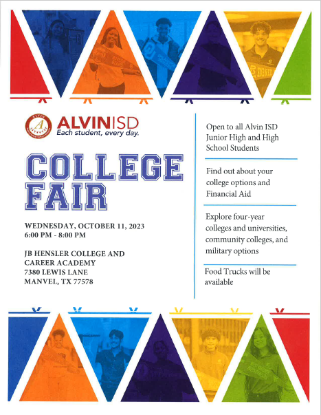 Alvin ISD College Fair | JB Hensler College and Career Academy Alvin ISD College Fair | JB Hensler College and Career Academy